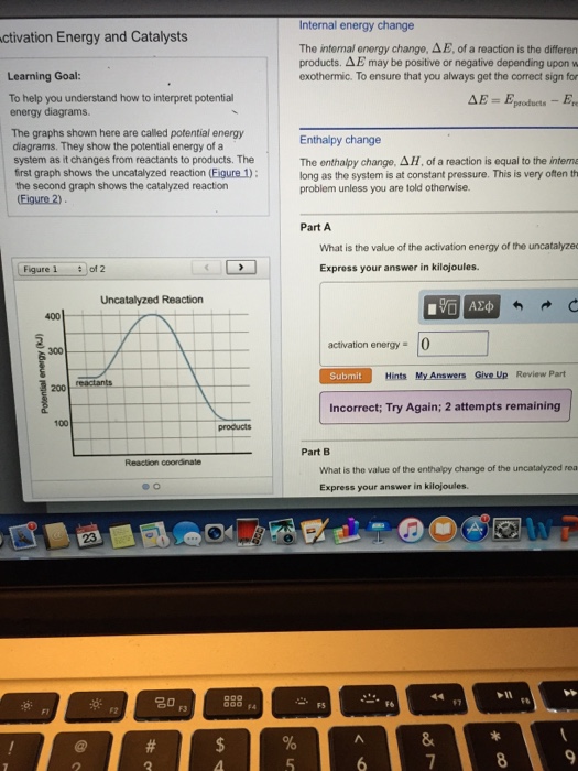 The enthalpy change, delta H, of a reaction is equal | Chegg.com