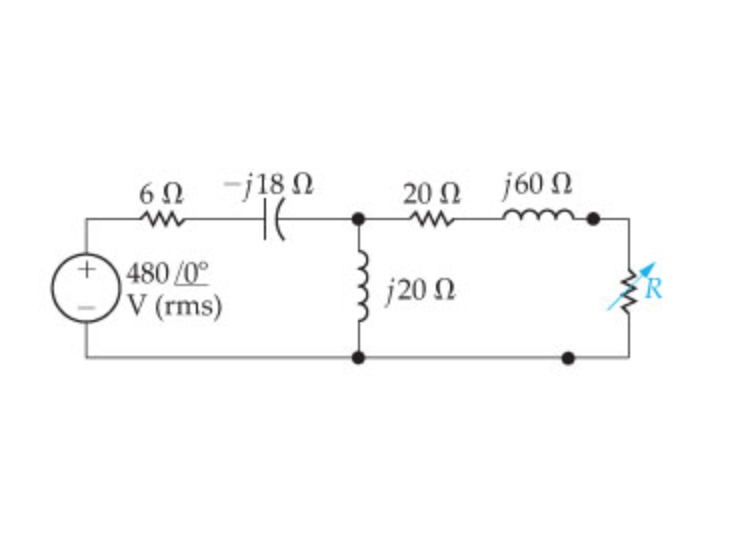 Solved Constants The variable resistor in the circuit shown | Chegg.com