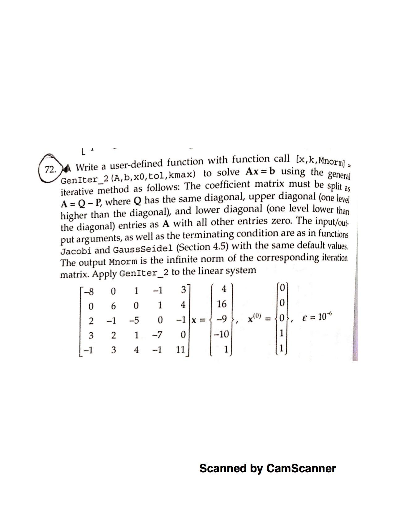 Please Answer Using The Book Numerical Methods For