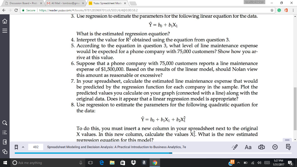 Solved Please complete ONLY Questions 8 through 14.- Using | Chegg.com