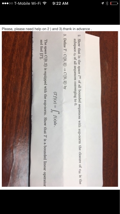 Solved Show that in the space l^infinity of all bounded | Chegg.com