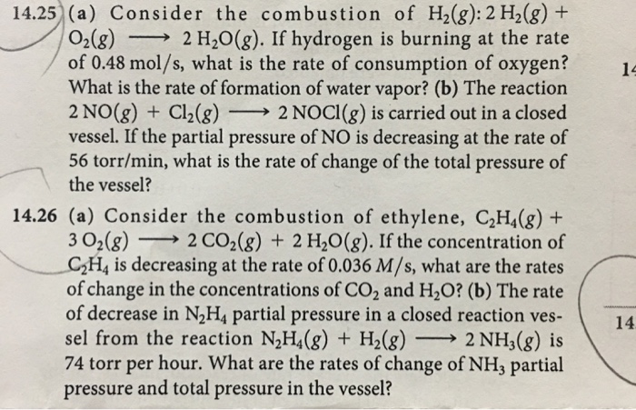 Solved Consider the combustion of H_2(g): 2H_2(g) + O_2(g) | Chegg.com