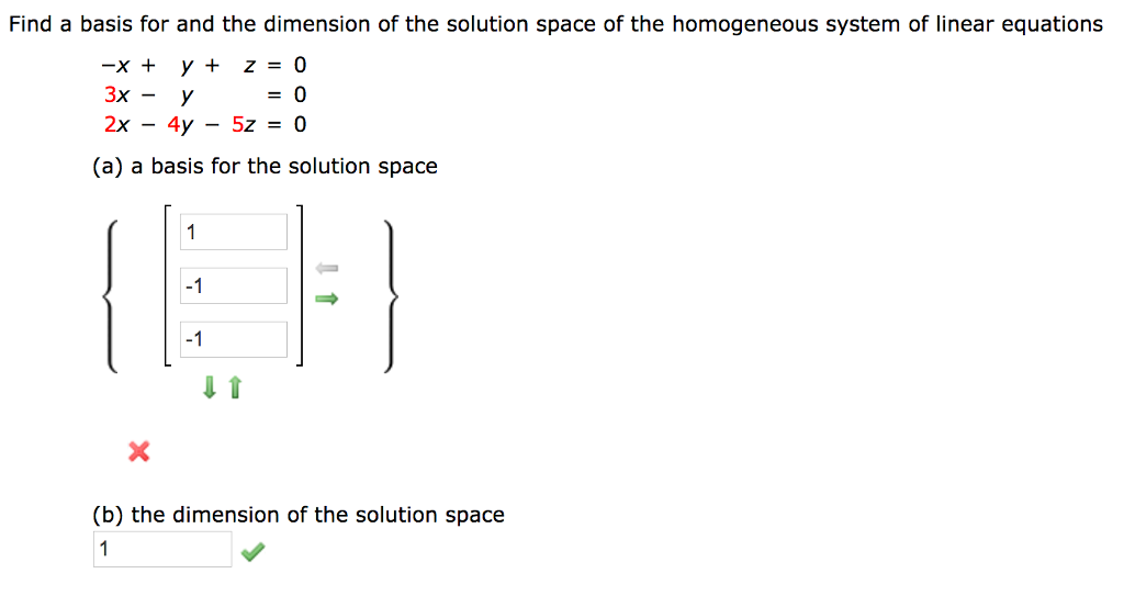 Solved Find a basis for and the dimension of the solution | Chegg.com
