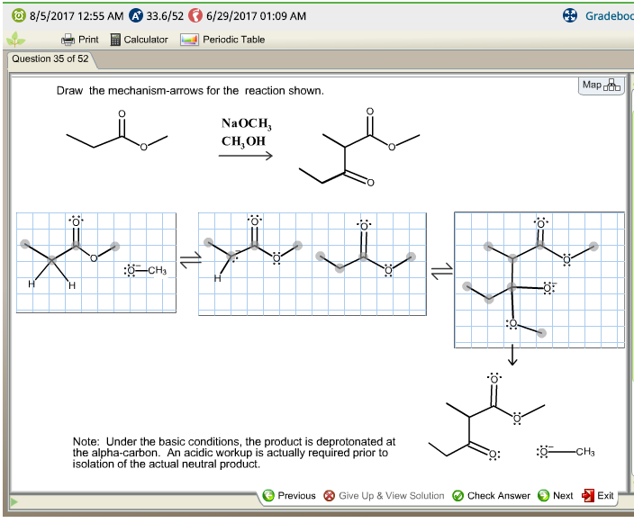 Solved Draw the mechaism-arrows for teh reaction shown | Chegg.com