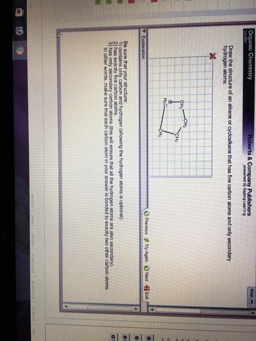 Solved Draw The Structure Of An Alkane Or Cycloalkane That