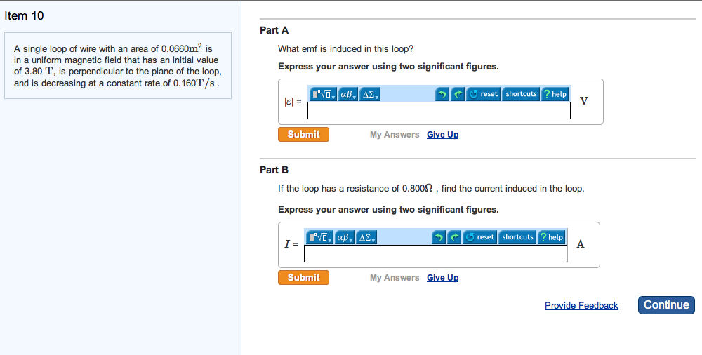 Solved A single loop of wire with an area of 0.0660m2 is in | Chegg.com