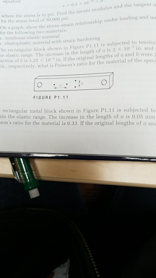 Solved The rectangular metal block shown in figure P1.11 is | Chegg.com