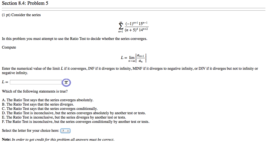Solved Consider the series In this problem you must attempt | Chegg.com