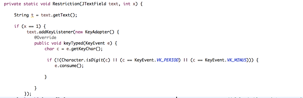 Solved I am new to java and am trying to create limitations | Chegg.com
