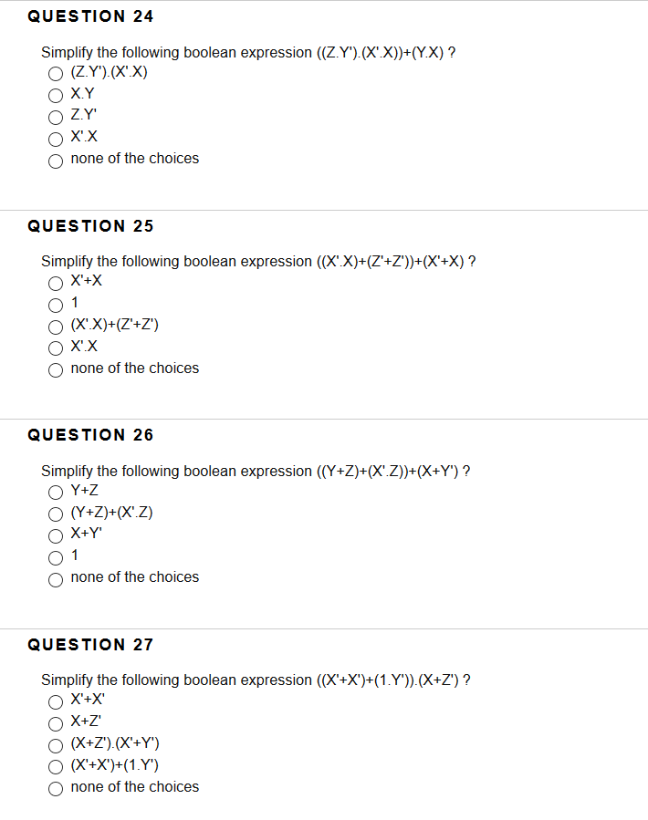 Solved Simplify the following boolean expression | Chegg.com