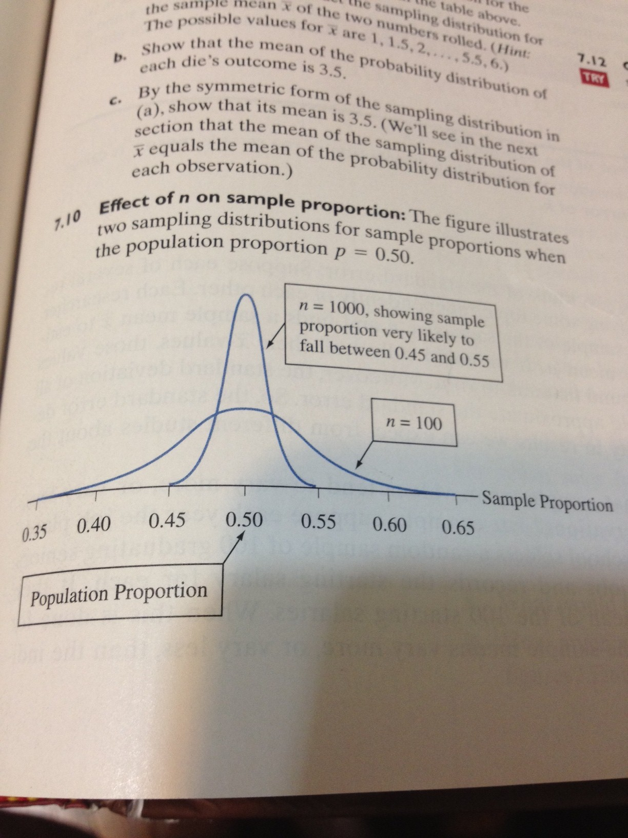 the figure illustrates two sampling distributions for | Chegg.com
