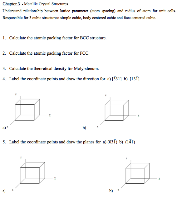 Understand relationship between lattice parameter | Chegg.com