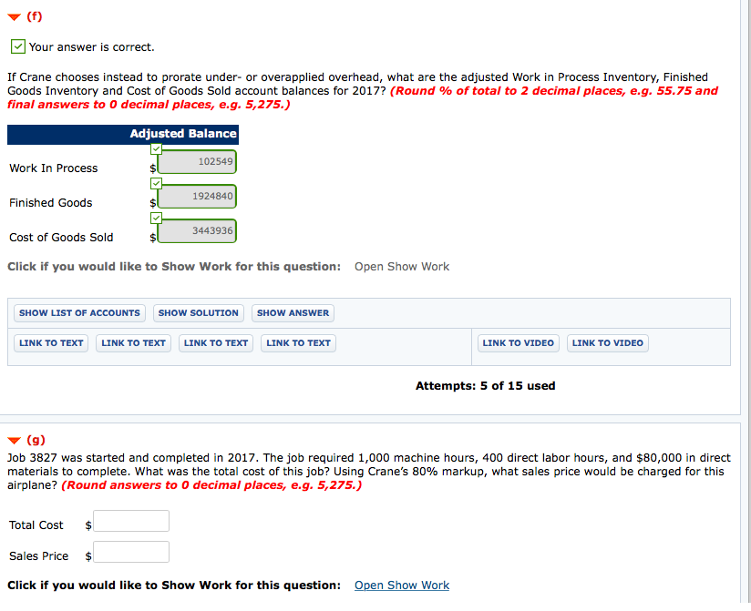 Solved Problem 4-32 (Part Level Submission) Crane Wings, | Chegg.com