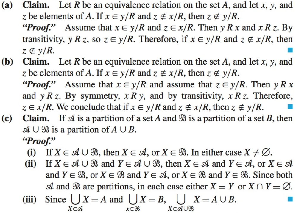 Solved A Let R Be An Equivalence Relation On The Set A