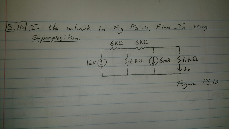Solved In the network in Fig. P5.10, Find I_o using | Chegg.com