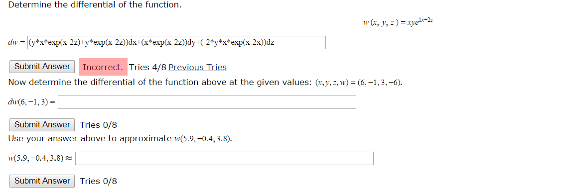 Solved Determine the differential of the function. Now | Chegg.com