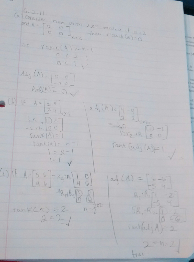 Solved For an nxn matrix A, prove that the following | Chegg.com