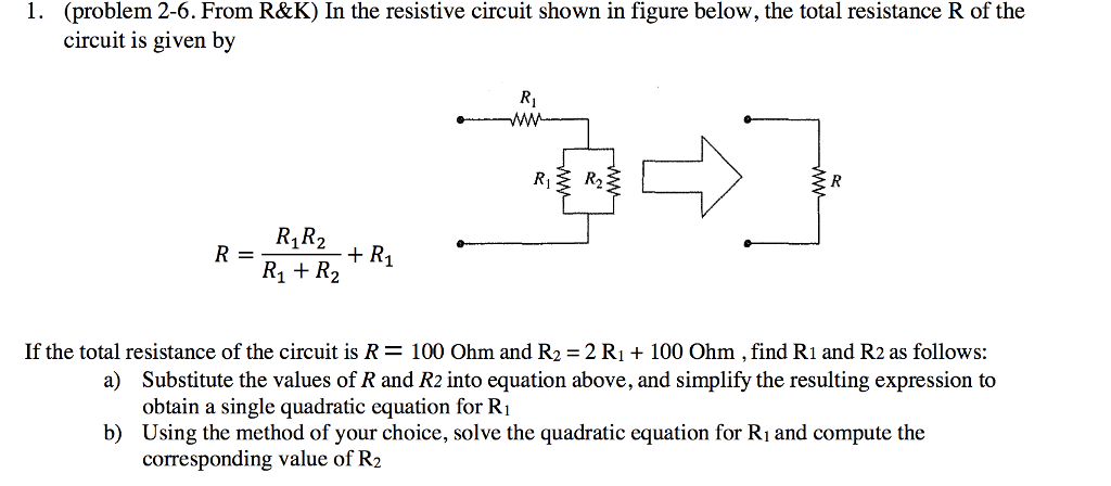 Solved (problem 2-6. From R&K) In the resistive circuit | Chegg.com