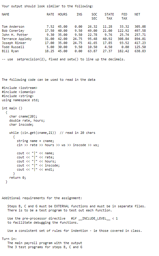 Payroll Program Write A Payroll Program In C That