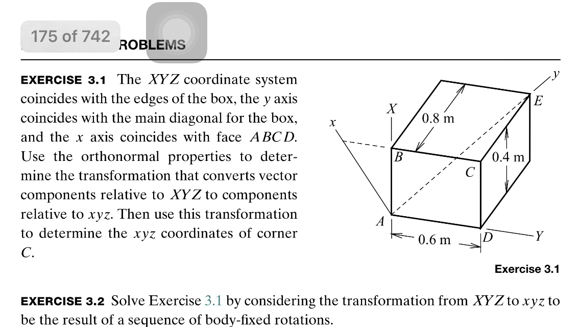 The XYZ coordinate system coincides with the edges of | Chegg.com