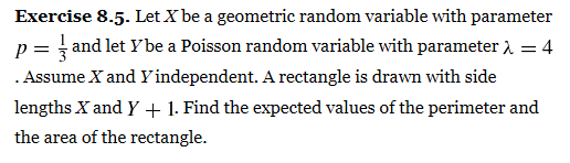 Solved Exercise 8.5. Let Xbe a geometric random variable | Chegg.com