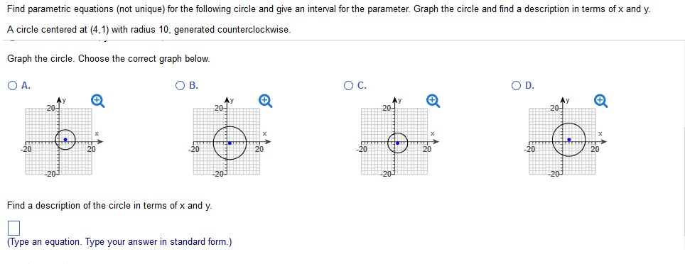 Solved Find parametric equations (not unique) for the | Chegg.com