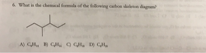 Solved What is the chemical formula of the following carbon | Chegg.com