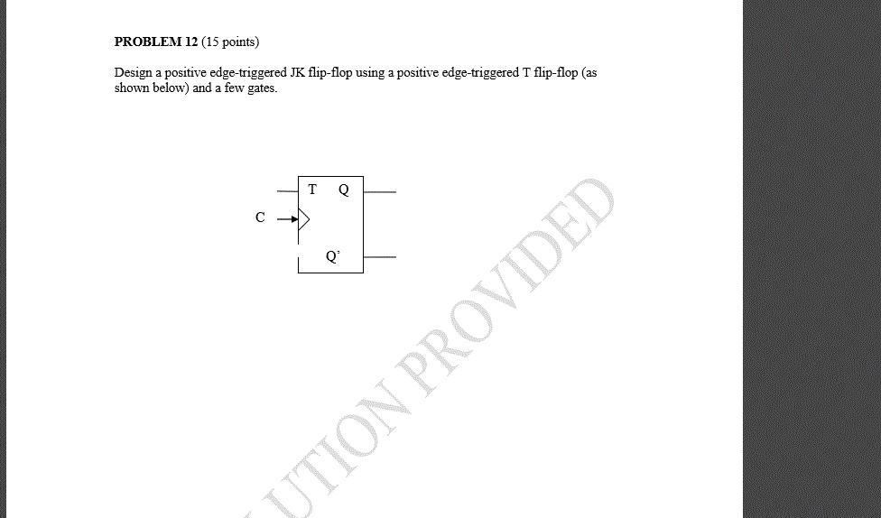 Solved PROBLEM 14 (15 points Design the state diagram for a | Chegg.com