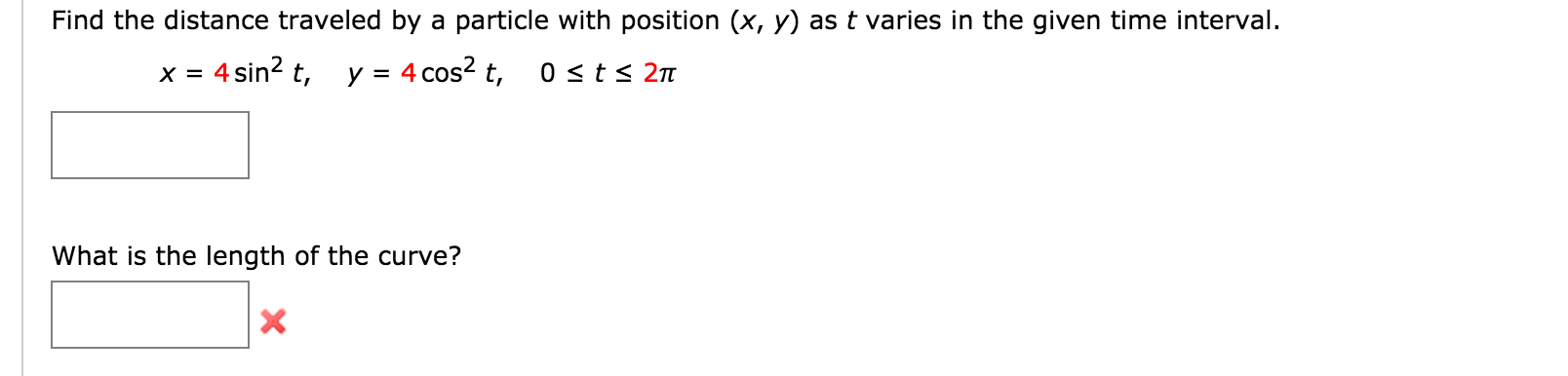 Solved Find the distance traveled by a particle with | Chegg.com