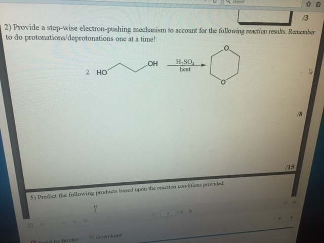 Solved Provide a step-wise electron pushing mechanism to | Chegg.com