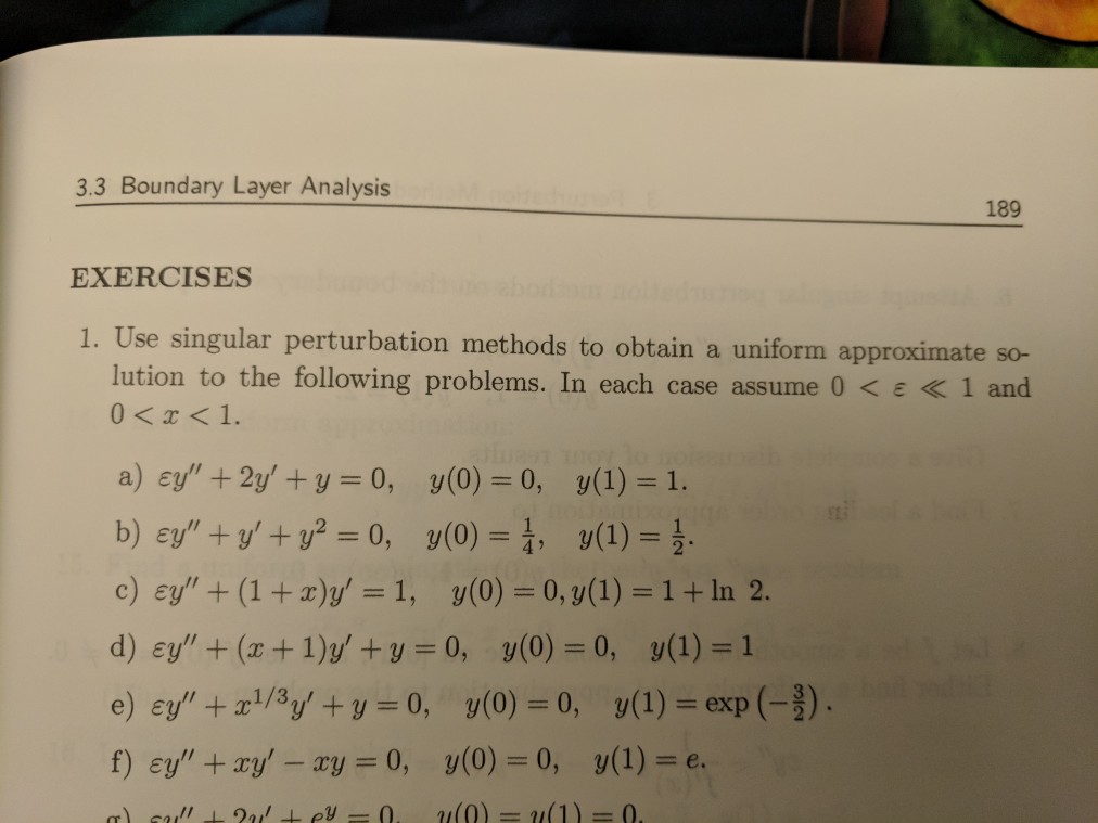 Solved 3.3 Boundary Layer Analysis 189 EXERCISES 1. Use | Chegg.com