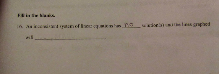 Solved An inconsistent system of linear equations has | Chegg.com