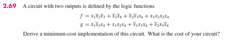 Solved 2 69 A Circuit With Two Outputs Is Defined By The