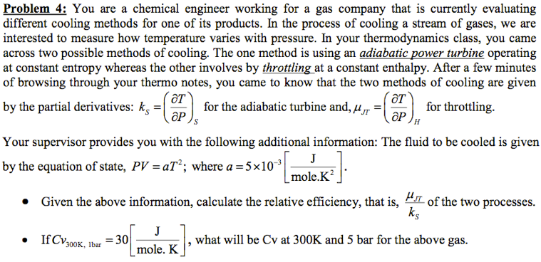 Solved Problem 4: You are a chemical engineer working for a | Chegg.com