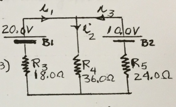 Solved Using Kirchhoff's rules obtain the currents i1, i2, | Chegg.com