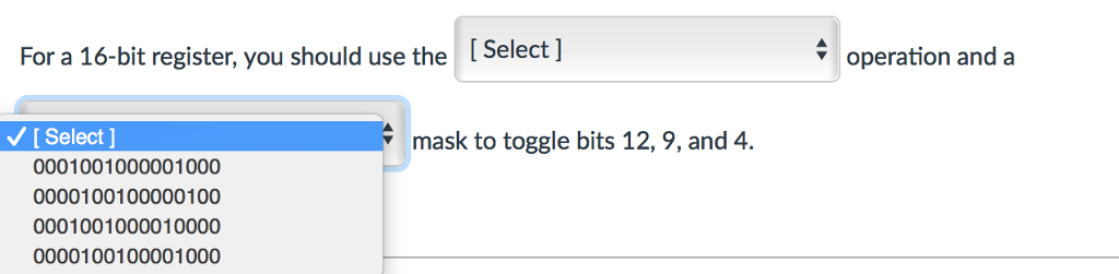 Solved For a 16-bit register, you should use the operation | Chegg.com