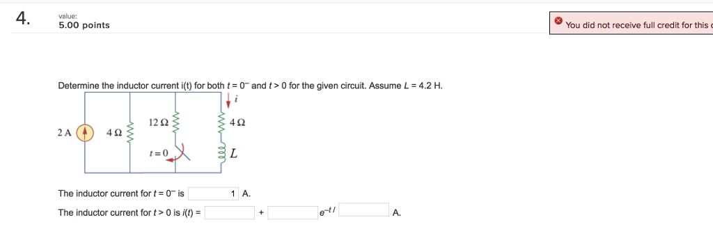 Solved value: 5.00 points You did not receive full credit | Chegg.com
