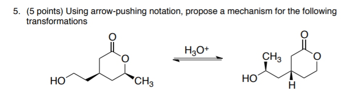 Solved transformations H3O+ CH3 HO ?? CH3 | Chegg.com