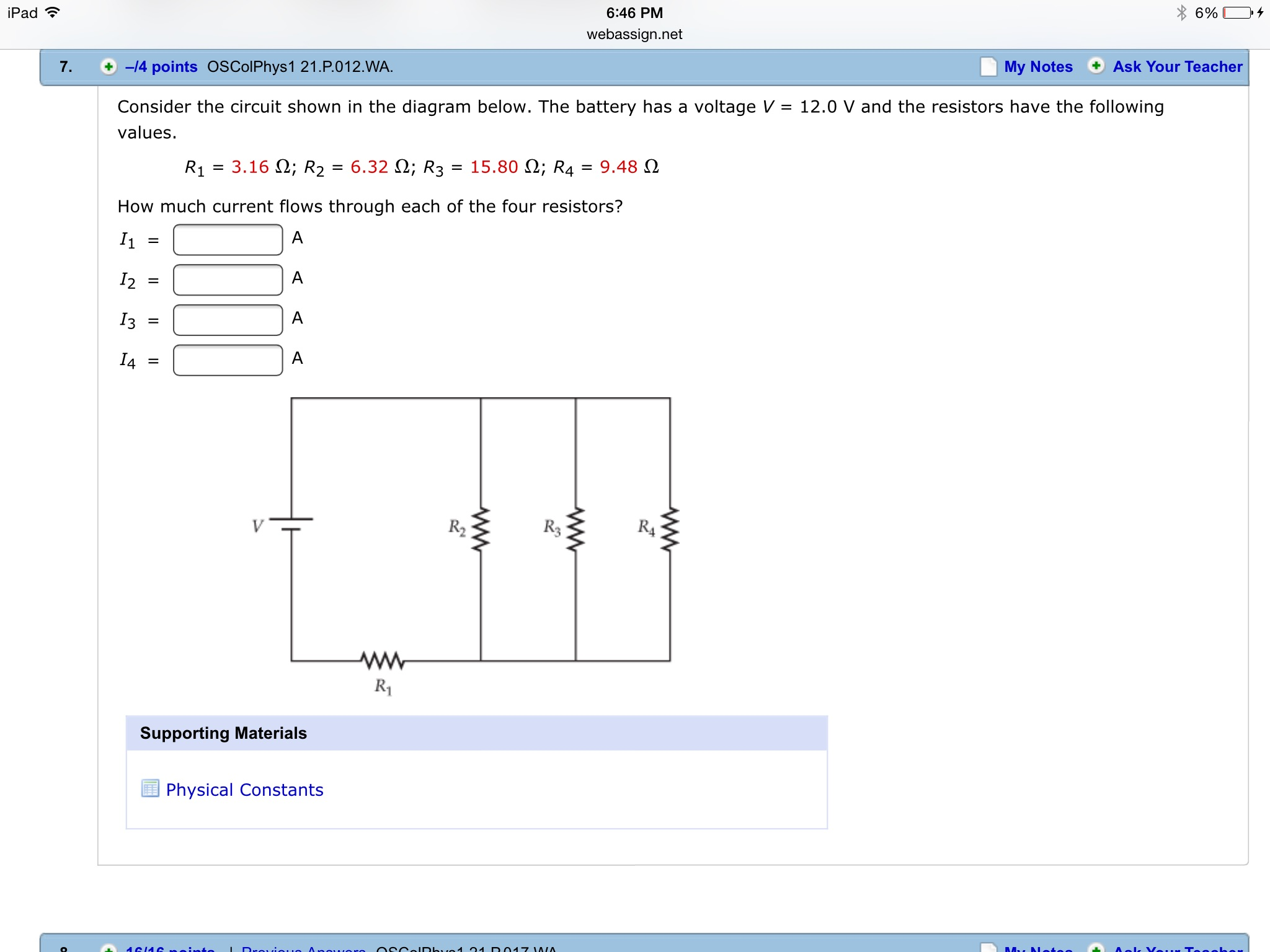 Solved Consider the circuit shown in the diagram below. The | Chegg.com