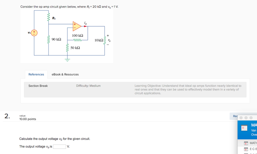 Solved Consider the op amp circuit given below, where R_1 = | Chegg.com