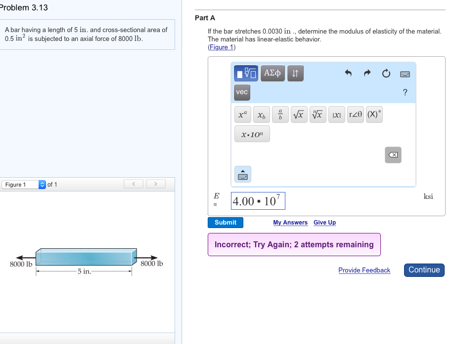 Solved: A Bar Having A Length Of 5 In. And Cross-sectional... | Chegg.com