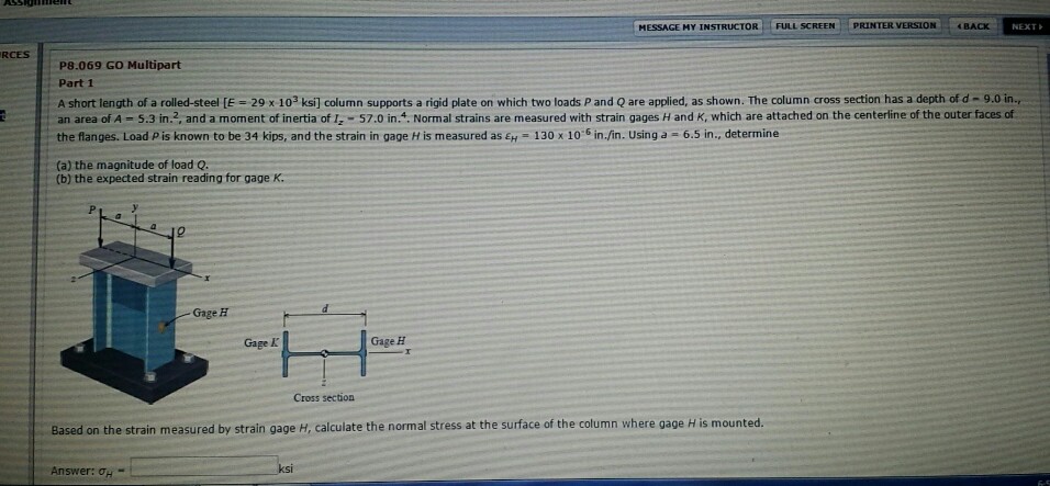 Solved MESSAGE MY INSTRUCTOR FULL scREEN PRINTER VERSION | Chegg.com