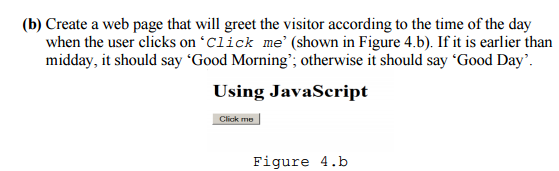 Solved Create web page that will greet the visitor | Chegg.com