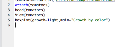 Solved Problem 3 (tomatoes csv) An experiment was conducted | Chegg.com