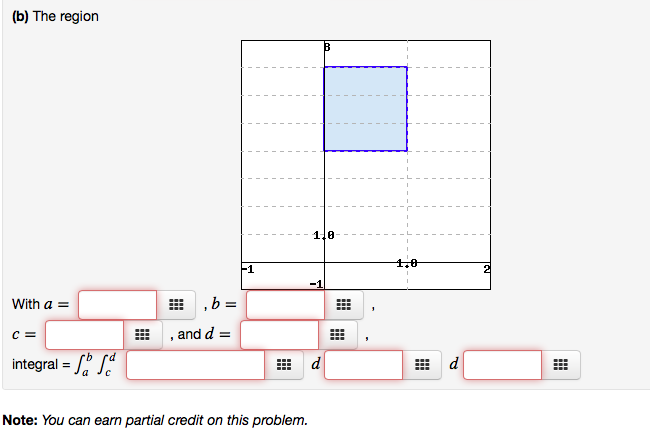 Solved (1 point) For each of the following, set up the | Chegg.com