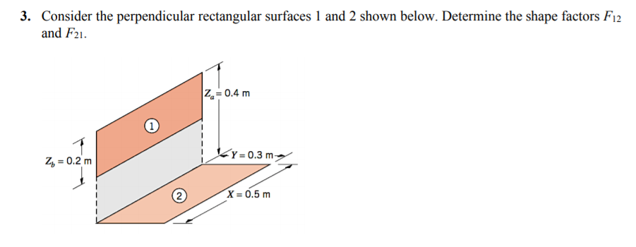 Solved 3. Consider the perpendicular rectangular surfaces 1 | Chegg.com