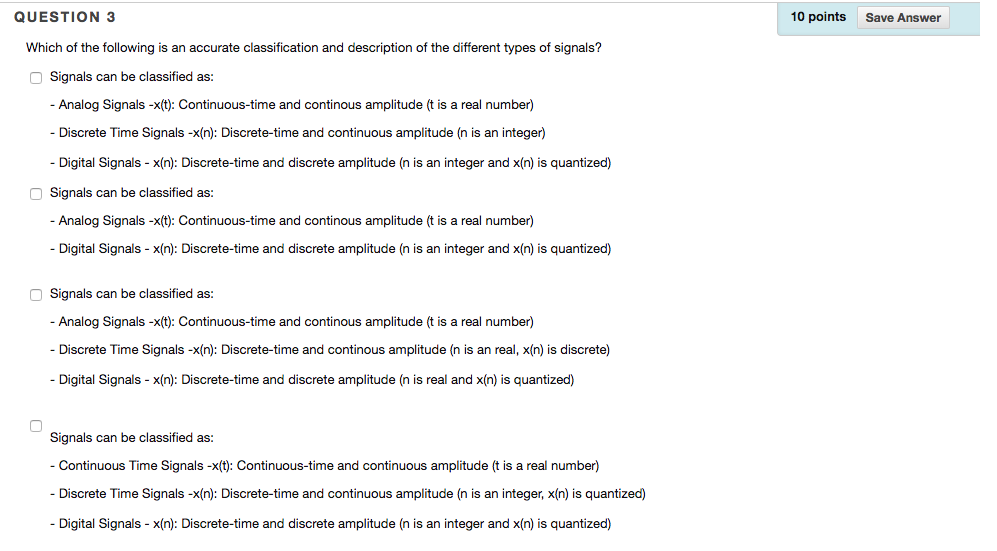 Solved QUESTION 3 10 points Save Answer Which of the | Chegg.com