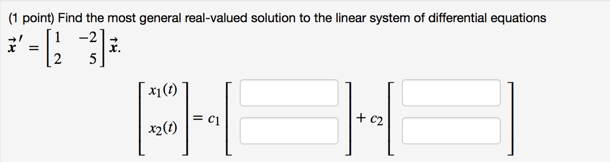 Solved Find the most general real-valued solution to the | Chegg.com
