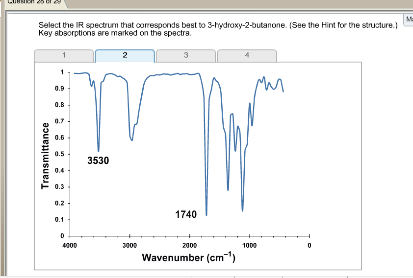 Solved Select the IR spectrum that corresponds best to | Chegg.com