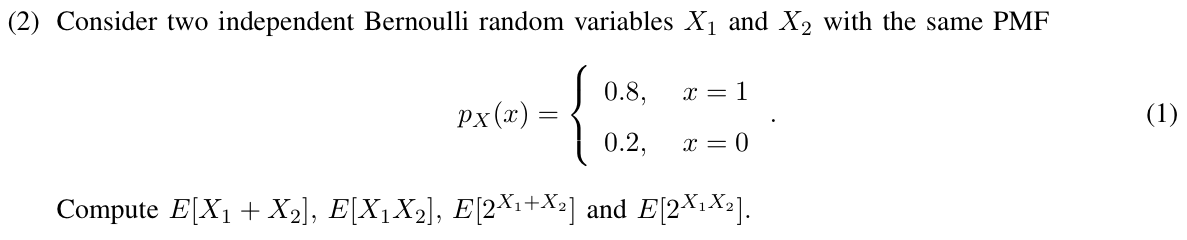 Solved 2 Consider Two Independent Bernoulli Random Chegg solved-2-consider-two-independent-bernoulli-random-chegg